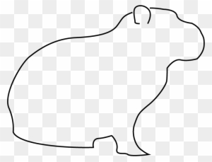 My Capybara Trace - Line Art - Free Transparent PNG Clipart Images Download
