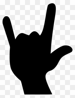 Rock Fingers Comments - Rock On Hand Svg - Free Transparent PNG Clipart ...