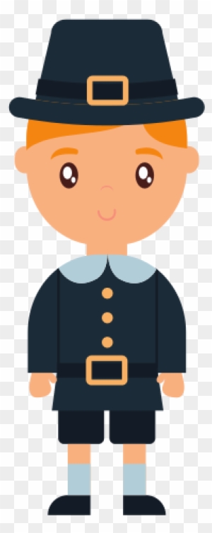 Pilgrim Boy - Thanksgiving Pilgrim Clip Art - Free Transparent PNG ...