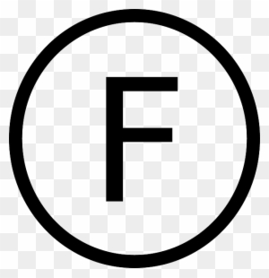 All These Are Wonderful Words - Letter F In Circle - Free Transparent ...