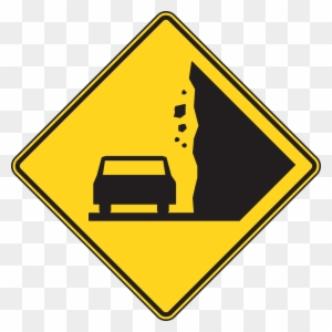 Free Vector Graphic - Falling Rock Sign - Free Transparent PNG Clipart ...