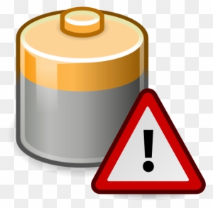 Battery Warning Vector - Low Battery Icon Png - Free Transparent PNG ...