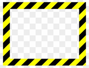 Sign Frame Danger Caution Men Working High - Black And Yellow Stripes ...