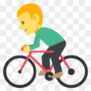 Bicyclist Emoji Vector Icon - Emoji Cycliste - Free Transparent PNG ...