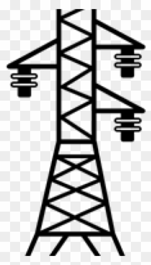Power Line Connected Towers Comments - Power Distribution Tower Icon ...