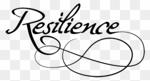 Relax There's No Recession - Resilient In Cursive - Free Transparent ...