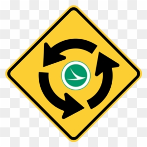 Pages Learn About Roundabouts - Traffic Circle Sign - Free Transparent ...