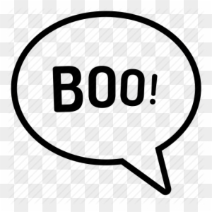 Halloween Boo Speech Bubble - Free Transparent PNG Clipart Images Download