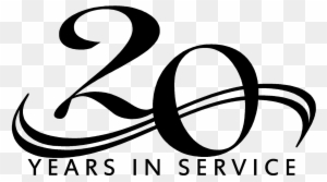 20 Years Of Service Clipart - 20 Year Service Anniversary - Free ...