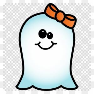 Ghostly Clipart Adorable - Cute Halloween Ghost - Free Transparent PNG ...