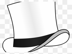 Drawn Top Hat Outline - Clip Art White Top Hat - Free Transparent PNG ...