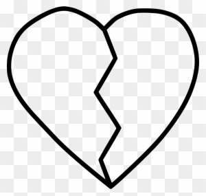 Vector Black And White Library Heart Break Up Svg - Icon - Free ...