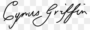 Cyrus Griffin - Calligraphy - Free Transparent PNG Clipart Images Download