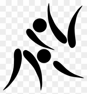 300px Judo Pictogram - Jiu Jitsu Simbolo - Full Size PNG Clipart Images ...