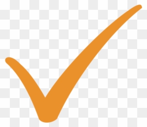 Orange Check Mark Transparent Background