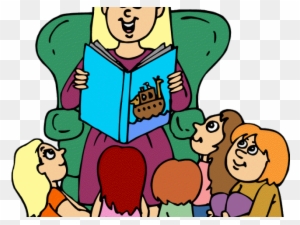 Reading-aloud Clipart Image - Listen To A Story - Free Transparent PNG ...