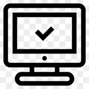 Outline Picture Of Monitor - Free Transparent PNG Clipart Images Download
