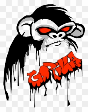 Vector Gorilla Graffiti Graphic Royalty Free Download - Dope Art ...
