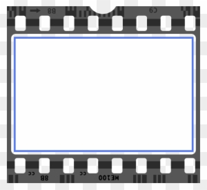 Hollywood Filmstrip Film Frame Clip Art - Film Strip Frame Png - Free ...