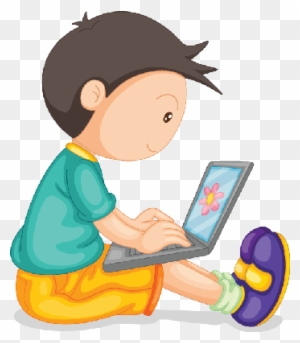 Laptop Clipart Boy - Boy With Laptop Clipart - Free Transparent PNG ...