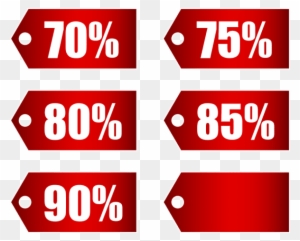Red Discount Tags Set Part 3 Transparent Png Image - 70 Discount Png ...