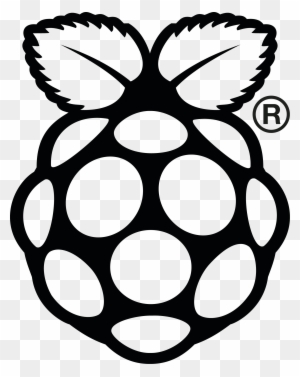Rpi Logo Black Reg Print - Raspberry Pi 2 Logo - Free Transparent PNG ...