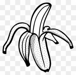 Banana Clipart Saging - Line Art - Free Transparent PNG Clipart Images ...