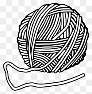 Wool Clipart Black And White - Yarn Black And White - Free Transparent ...