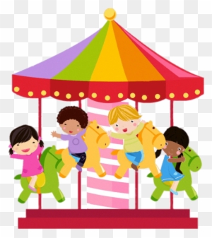 Colourful Merry Go Round Illustration - Merry Go Round Png - Free ...