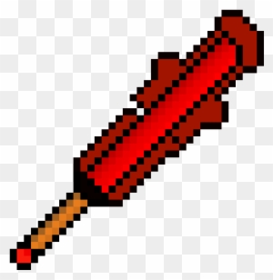 My First Pixel Art Flaming Bat - Weapon - Free Transparent PNG Clipart ...