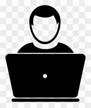 Icons Png Download - Man With A Laptop Icon - Free Transparent PNG ...