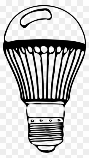 Incandescent Light Bulb Led Lamp Clip Art - Lampada Para Colorir - Free ...