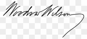 Woodrow Wilson Signature - Woodrow Wilson Signature - Full Size PNG ...