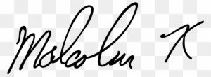 Open - Malcolm X Signature - Free Transparent PNG Clipart Images Download