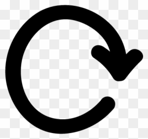 Drawn Circle Black - Repeat Symbol - Free Transparent PNG Clipart ...