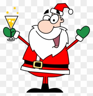 Santa Drinking - Free Transparent PNG Clipart Images Download