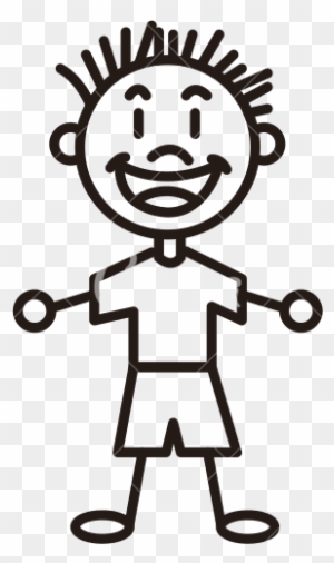 Boy Outline - Outline Image Of Kid - Free Transparent PNG Clipart ...