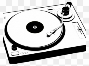 Dj Clipart Dj Booth - Record Player Line Art - Free Transparent PNG ...