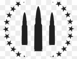 Ammunition Clipart Bullet - Circle Of White Stars - Free Transparent ...