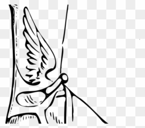 Hermes Talaria Sandal Symbol Winged Helmet - Hermes Symbol Png - Free ...