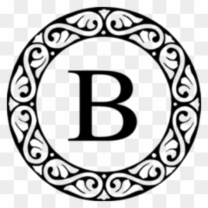 Monogram Letters Open Letter B - Vine Monogram Font - Free Transparent ...