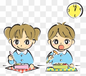 Clipart Kids At Lunchtime The Arts Image Pbs - Have Lunch Cartoon ...