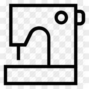 Clip Art Black And White Line By Vectors Market Sew - Sewing - Free ...