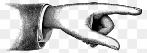 Victorian Era Index Finger Hand - Victorian Pointing Hand - Free ...