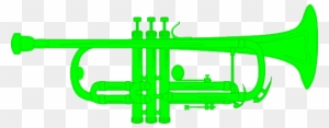Trumpet Clip Art Trumpet Green Clip Art At Clker Com - Trumpet Vector ...