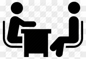 Vector Interview Office Banner Library - People At Desk Icon - Free ...