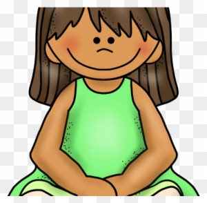 Kid Sitting And Thinking Clipart - Criss Cross Applesauce Hands In Your ...