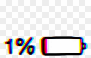 Edgy Effects Vhs Battery Sticker Tumblr Dark Grunge - Glitch Stickers ...