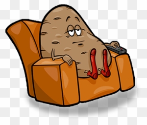 Couch Potato Cartoon - Free Transparent PNG Clipart Images Download