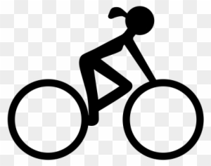 I Like This Female Cyclist Icon - Bicycle Icon - Free Transparent PNG ...